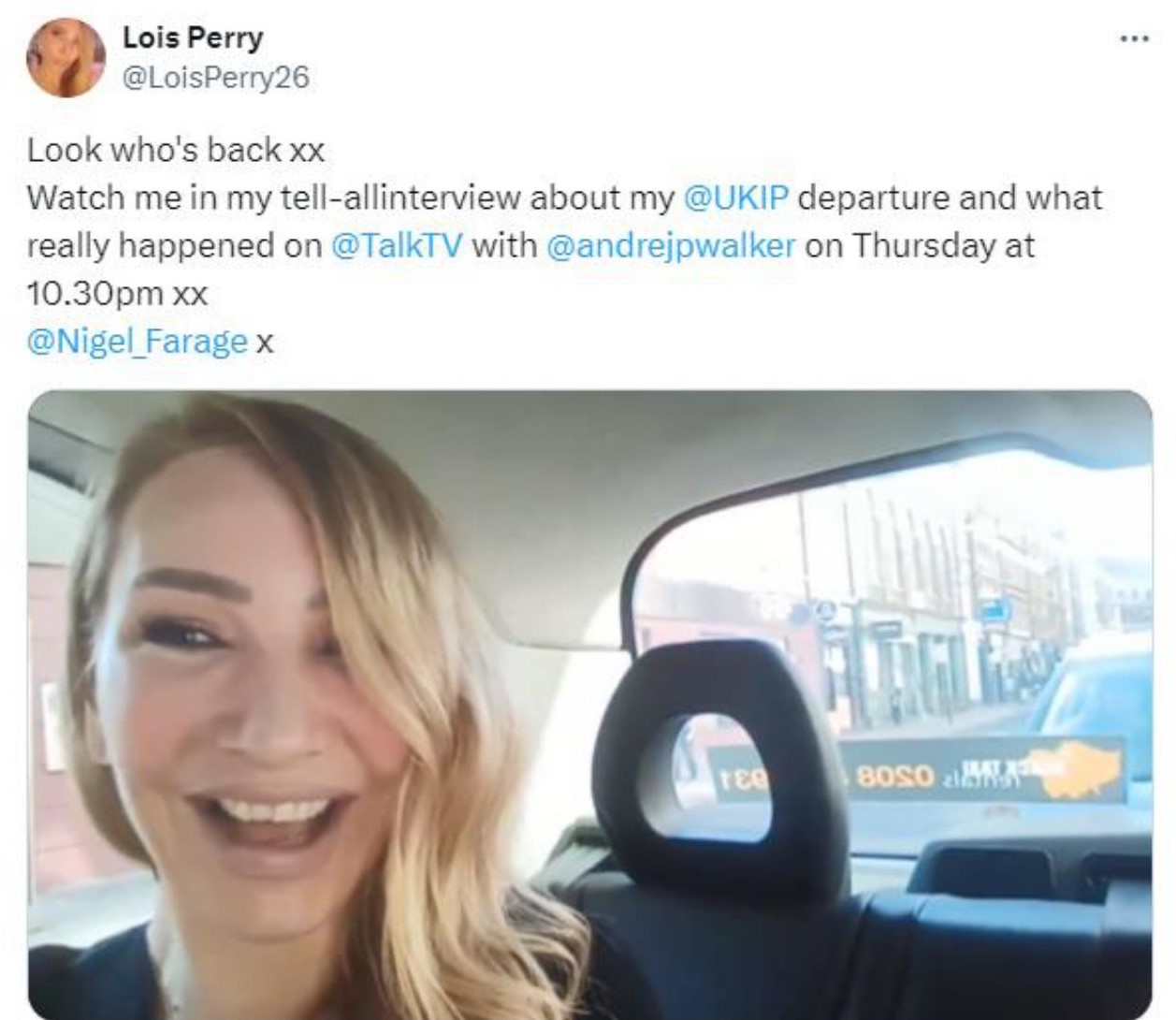 Short lived UKIP Leader promises to "tell all"... | Searchlight